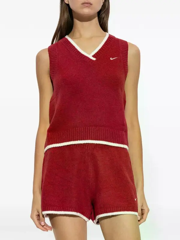 Nike Logo-embroidered V-neck Vest