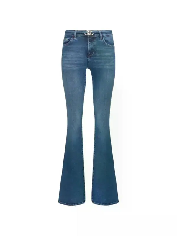 Liu Jo Logo-plaque Flared Jeans - Blue