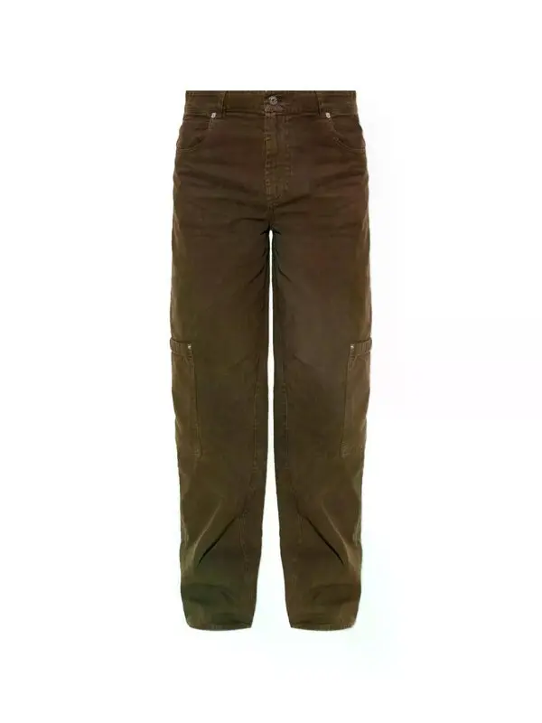 Moncler Logo-patch Cargo Pants - Brown
