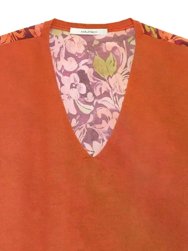 Malìparmi Floral-print V-neck Sweater