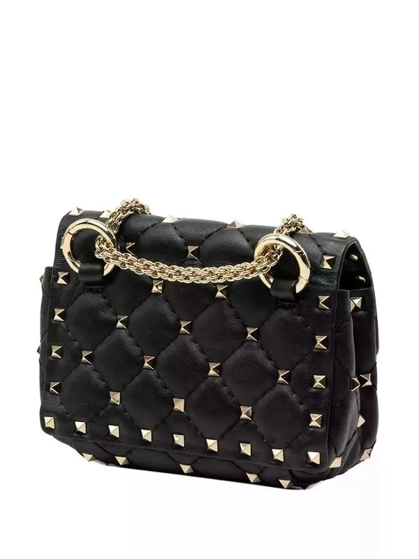 Valentino Garavani 2000-2017 Nappa Rockstud Spike Crossbody Bag