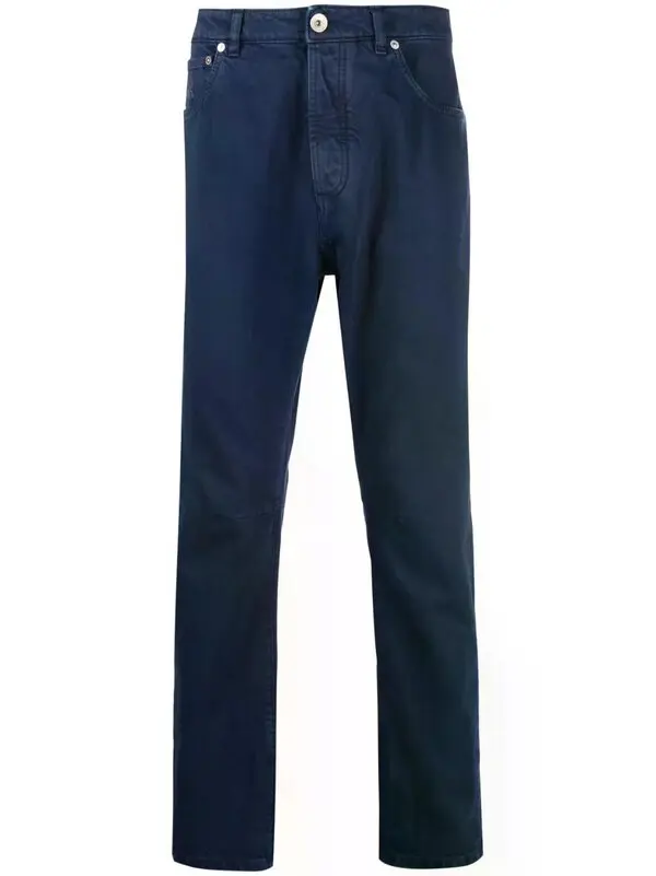 Brunello Cucinelli Slim-cut Cotton Jeans