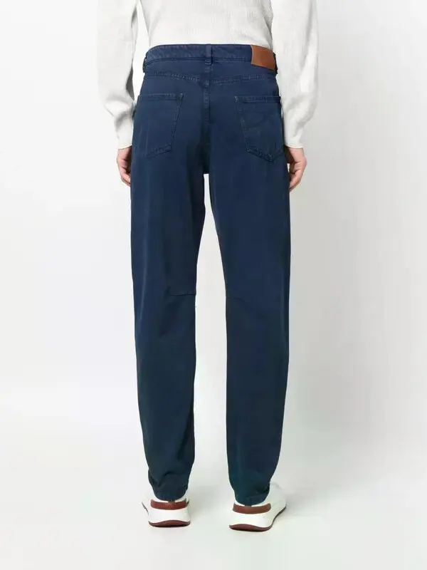 Brunello Cucinelli Slim-cut Cotton Jeans