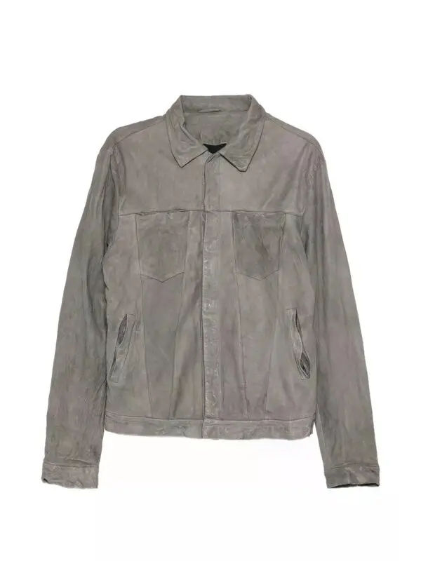 GIORGIO BRATO Washed Leather Jacket