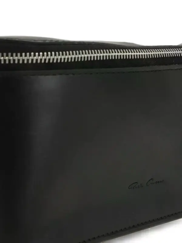 Rick Owens Medium Leather Wash Bag