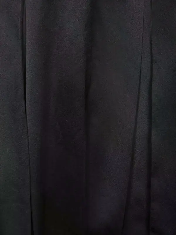 DANAME Pleated Satin-finish Trousers