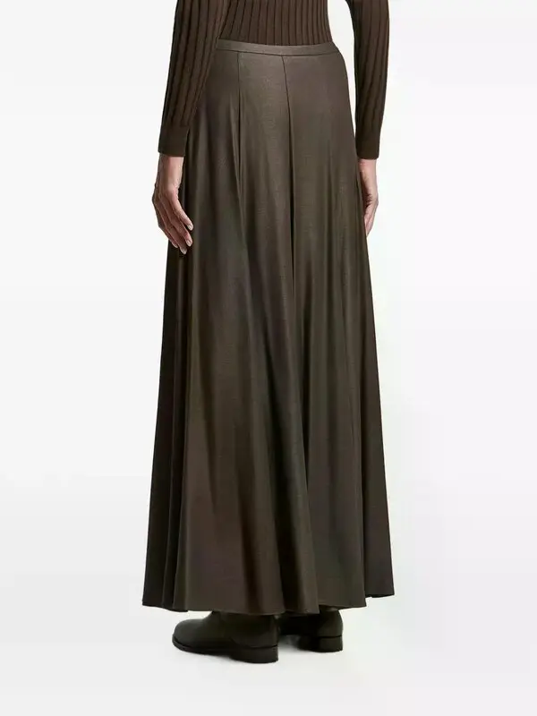 Peserico Pleated A-line Maxi Skirt