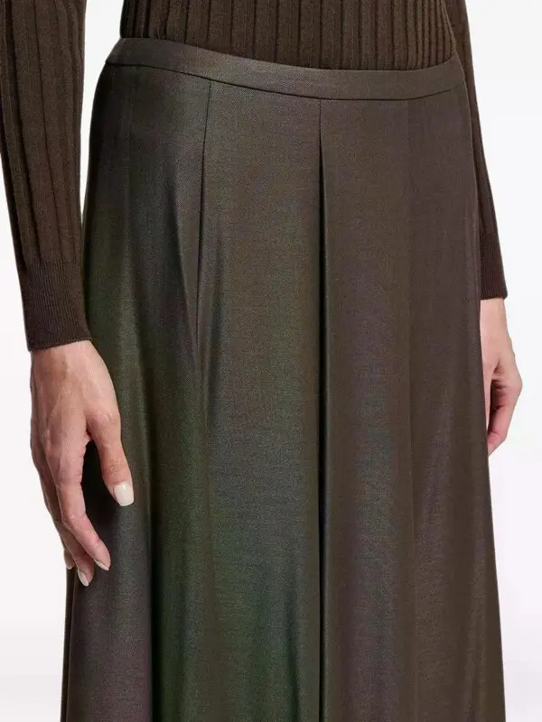 Peserico Pleated A-line Maxi Skirt