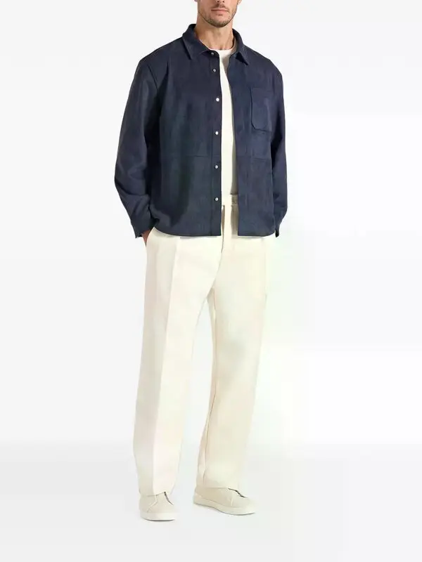 Manière De Voir Andy Panelled Shirt - Blue