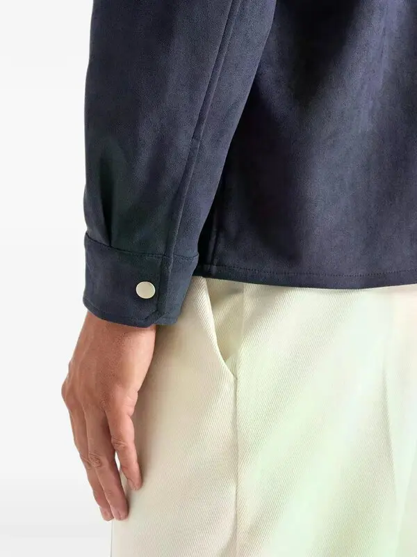 Manière De Voir Andy Panelled Shirt - Blue