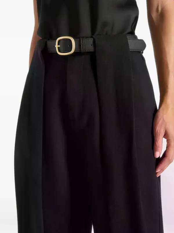 Manière De Voir Jodie Belted Box-pleat Trousers