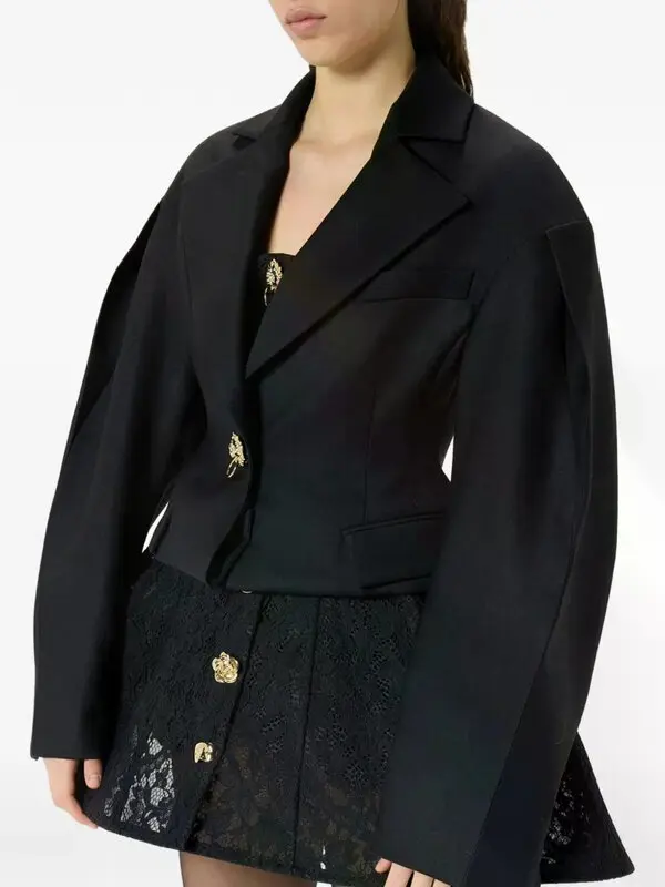 Blumarine Balloon-sleeve Cropped Jacket