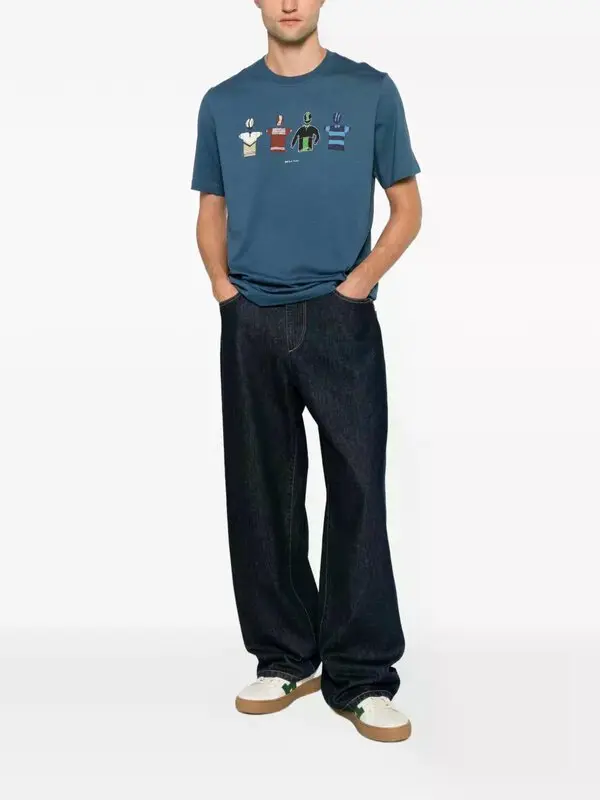 Paul Smith Graphic-print Organic-cotton T-shirt