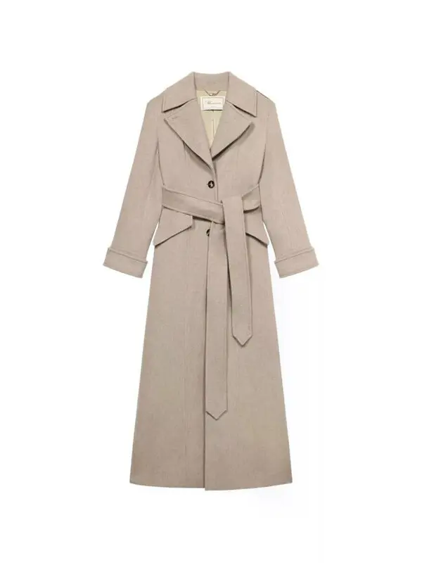 Blumarine Belted Maxi Coat