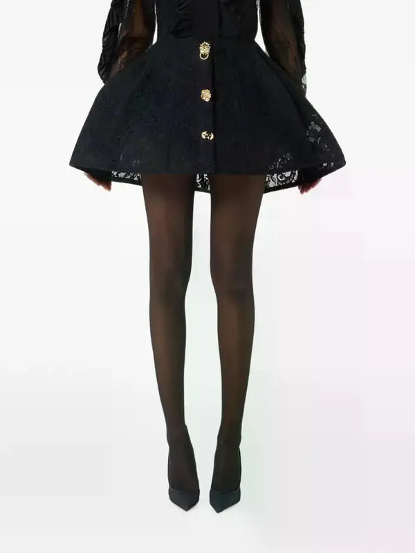 Blumarine Floral-lace Mini Skirt
