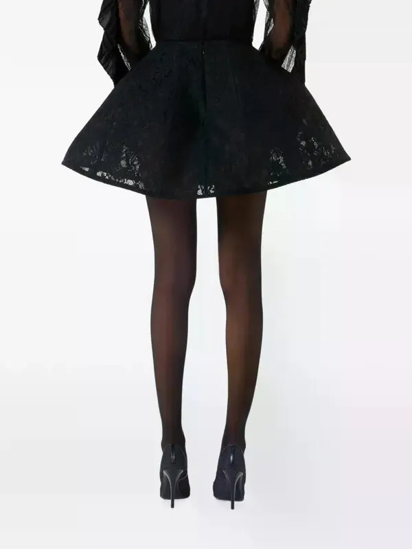 Blumarine Floral-lace Mini Skirt