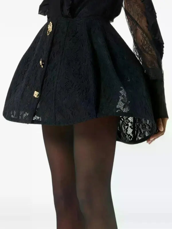 Blumarine Floral-lace Mini Skirt