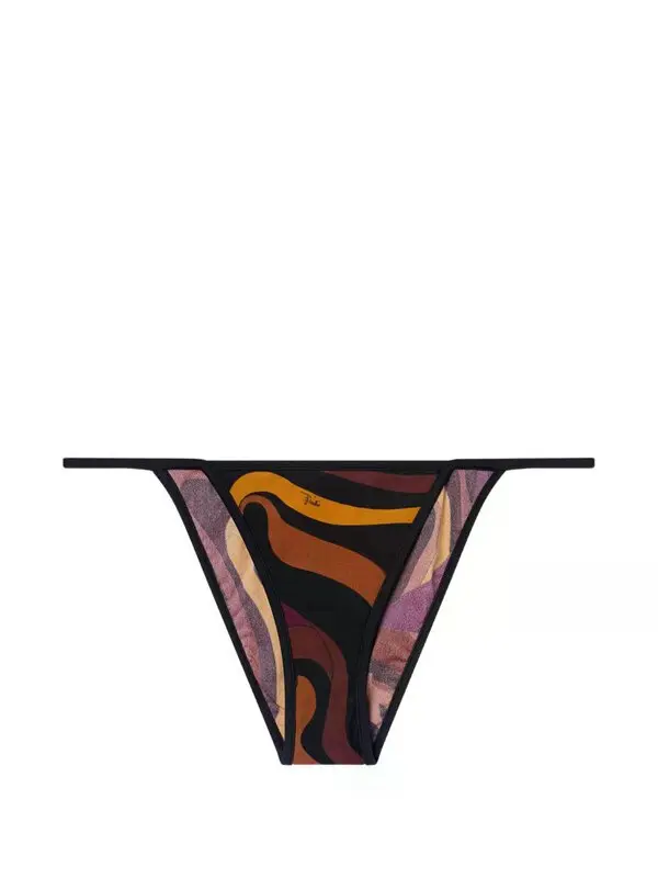Emilio Pucci Marmo Print Bikini Bottom