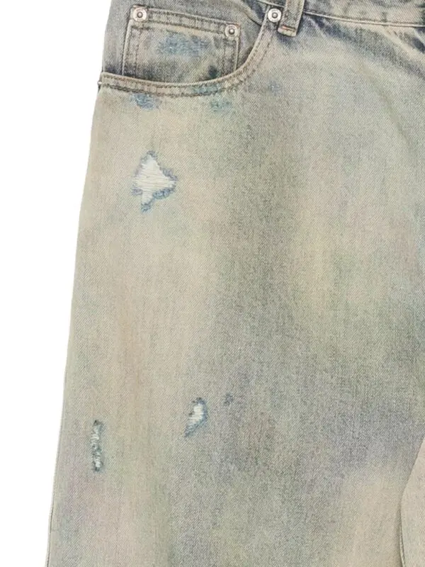 JUUN.J Distressed Wide-leg Jeans