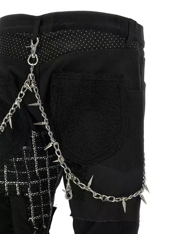 Junya Watanabe Kilt-panel Patchwork Jeans