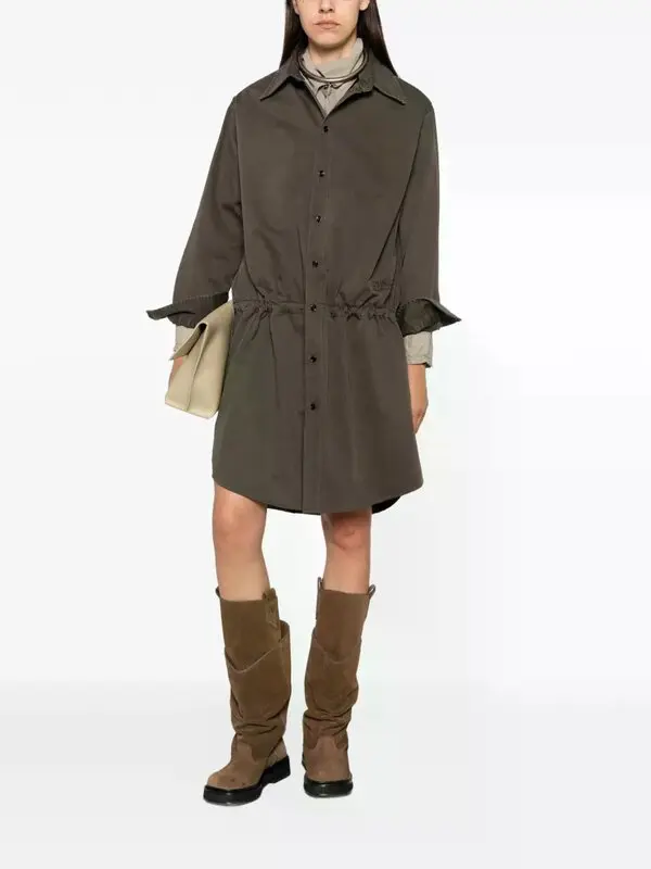MAISON MARGIELA Drawstring-waist Shirt Mini Dress