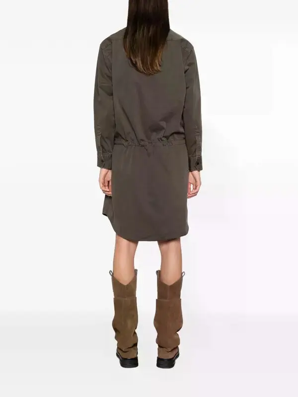 MAISON MARGIELA Drawstring-waist Shirt Mini Dress