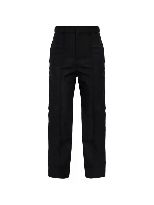 Loewe Pressed-crease Slim-fit Trousers - Black