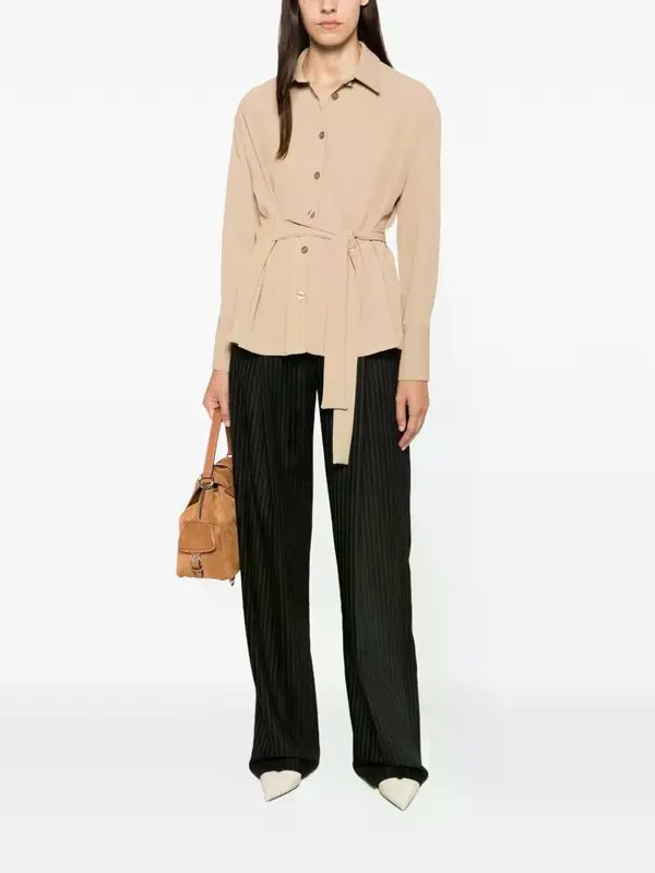 Imperial Belted Button-down Shirt
