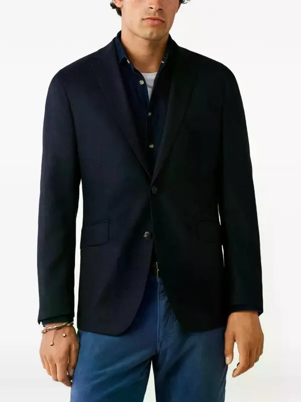 HACKETT  Single-breasted Flannel Blazer