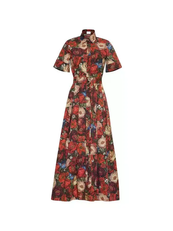 Adam Lippes Leighton Floral-print Dress
