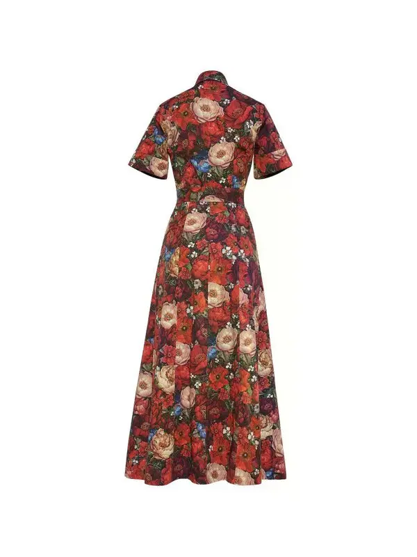 Adam Lippes Leighton Floral-print Dress