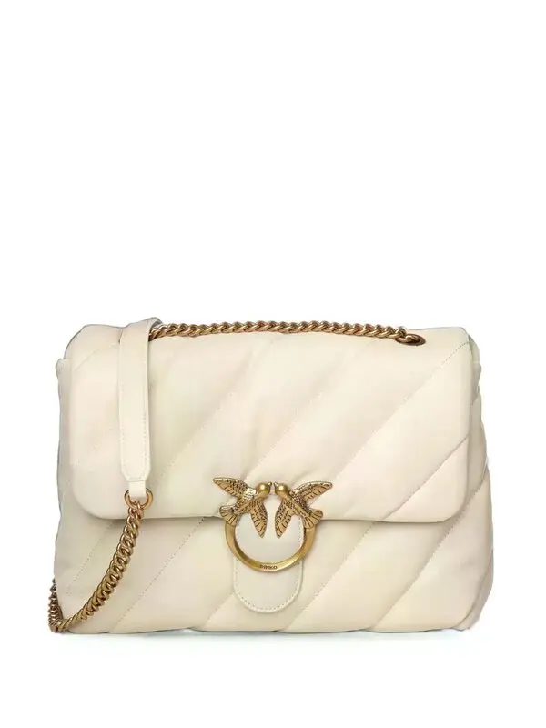 Pinko Quilted Leather Shoulder Bag
