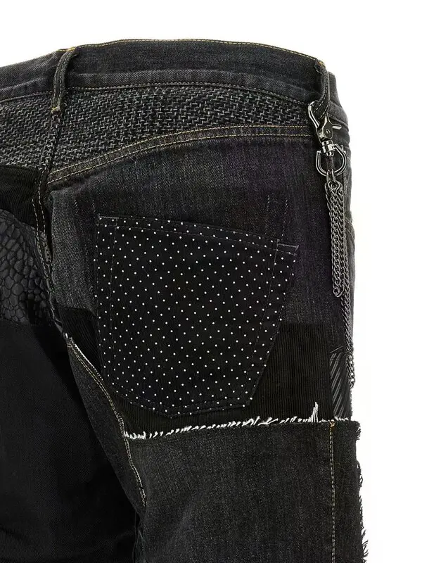 Junya Watanabe Chain-link Patchwork Jeans