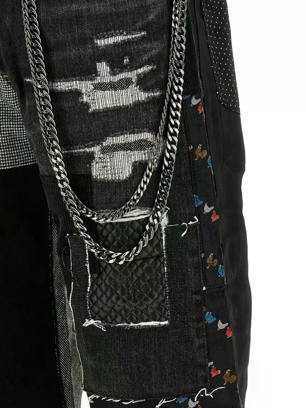Junya Watanabe Chain-link Patchwork Jeans