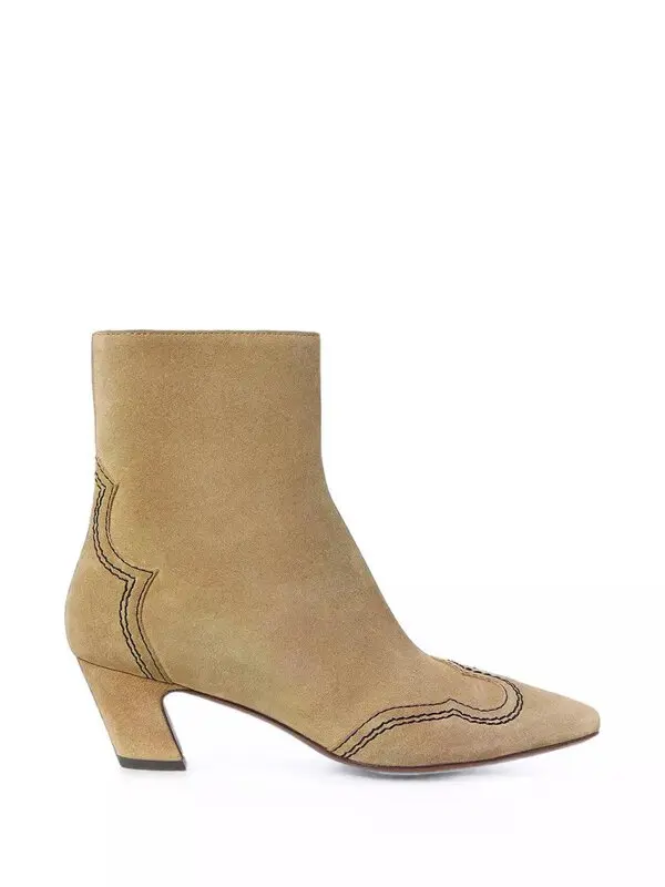 LOEFFLER RANDALL Harlan Suede Ankle Boots - Neutrals