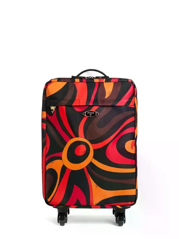 Emilio Pucci Marmo-print Cabin Trolley - Black