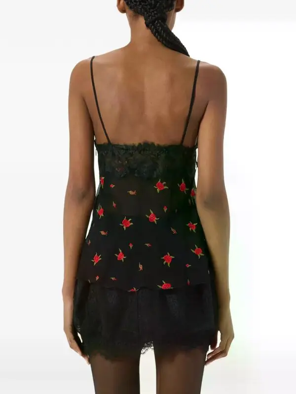 Blumarine Lace-trim Embroidered Top