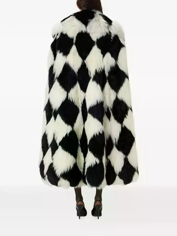 Blumarine Intarsia-knit Bow-detail Cape