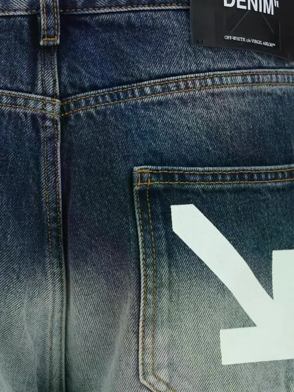 Off-White Arrows Ombré-effect Jeans