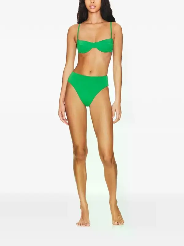 HAIGHT. High-leg Bikini Bottoms - Green