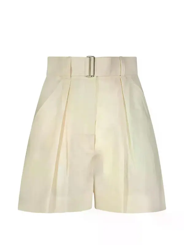 Matthew Bruch Belted Pleated Shorts