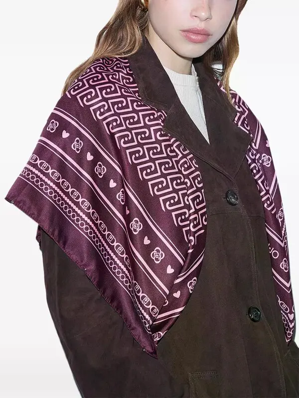 Liu Jo Large Scarf With Monogram Logo