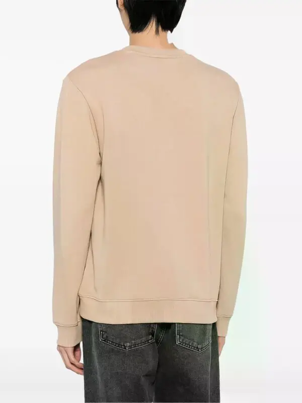 Hugo Logo-patch Crew-neck Cotton Sweatshirt