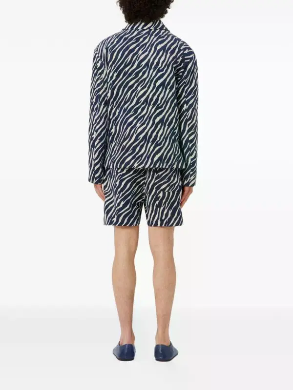 Commas Sea Storm Jacquard Shorts
