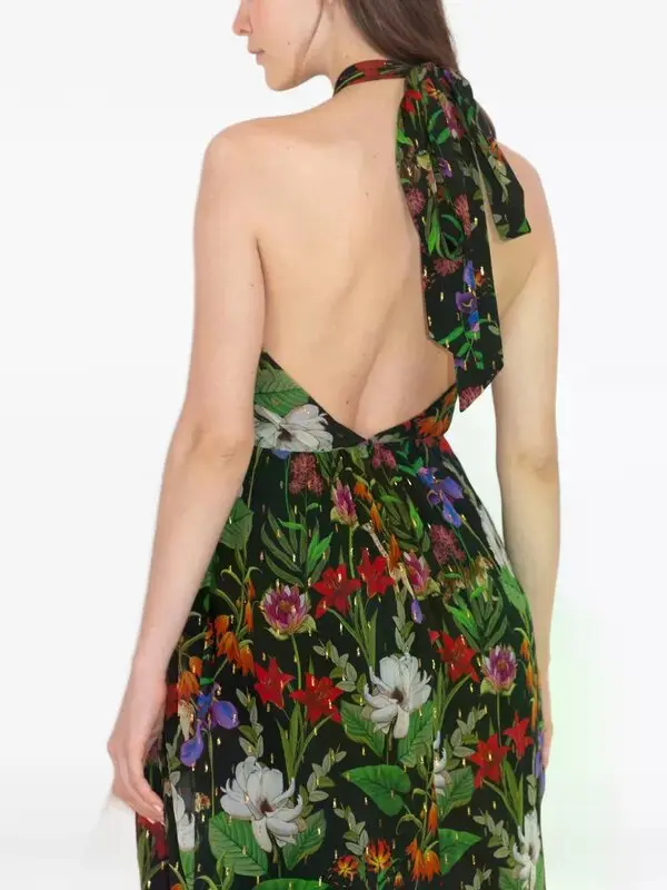 Borgo De Nor Alyona Lurex-georgette Maxi Dress