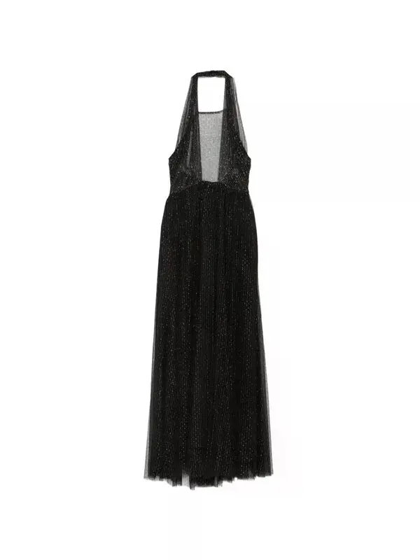 TWINSET Halterneck Maxi Dress - Black