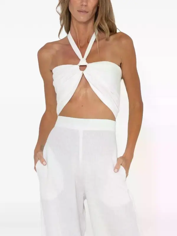 JBQ Carolina Bamboo-ring Halterneck Top