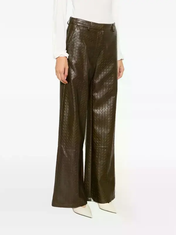 Imperial Woven-effect Wide-leg Trousers