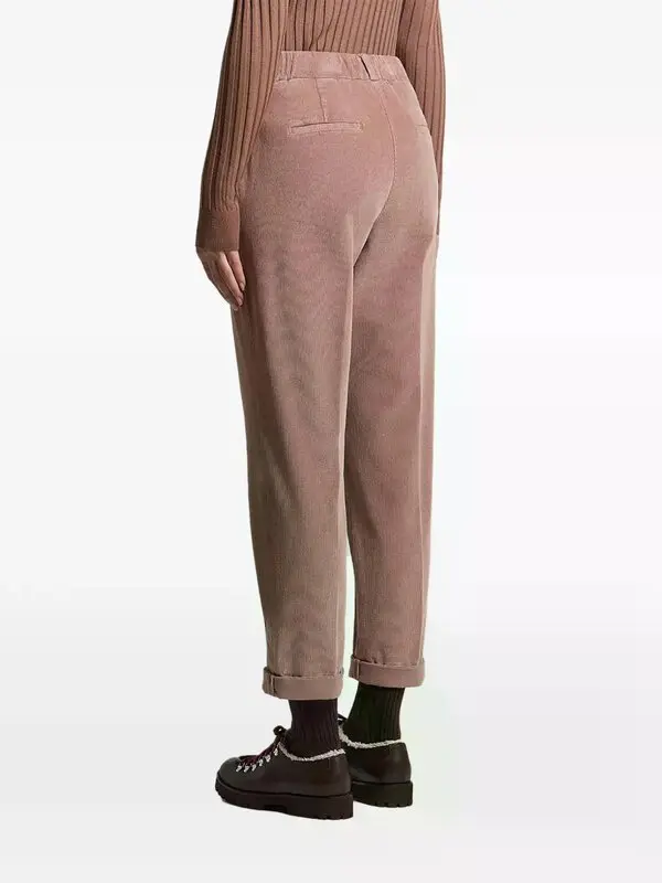 Peserico Corduroy-effect Cropped Trousers