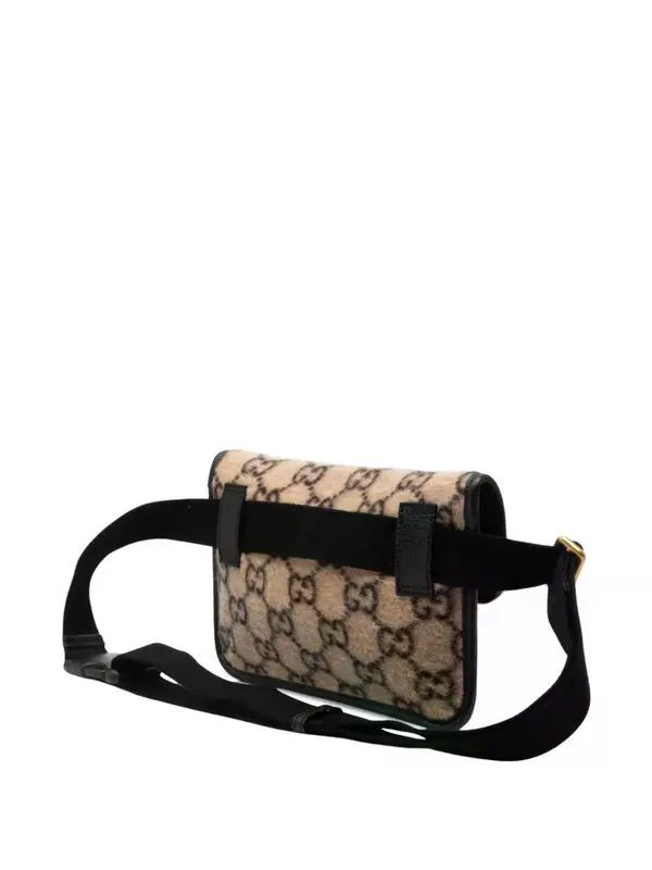 Gucci 2000-2015 Gg Wool Slim Belt Bag